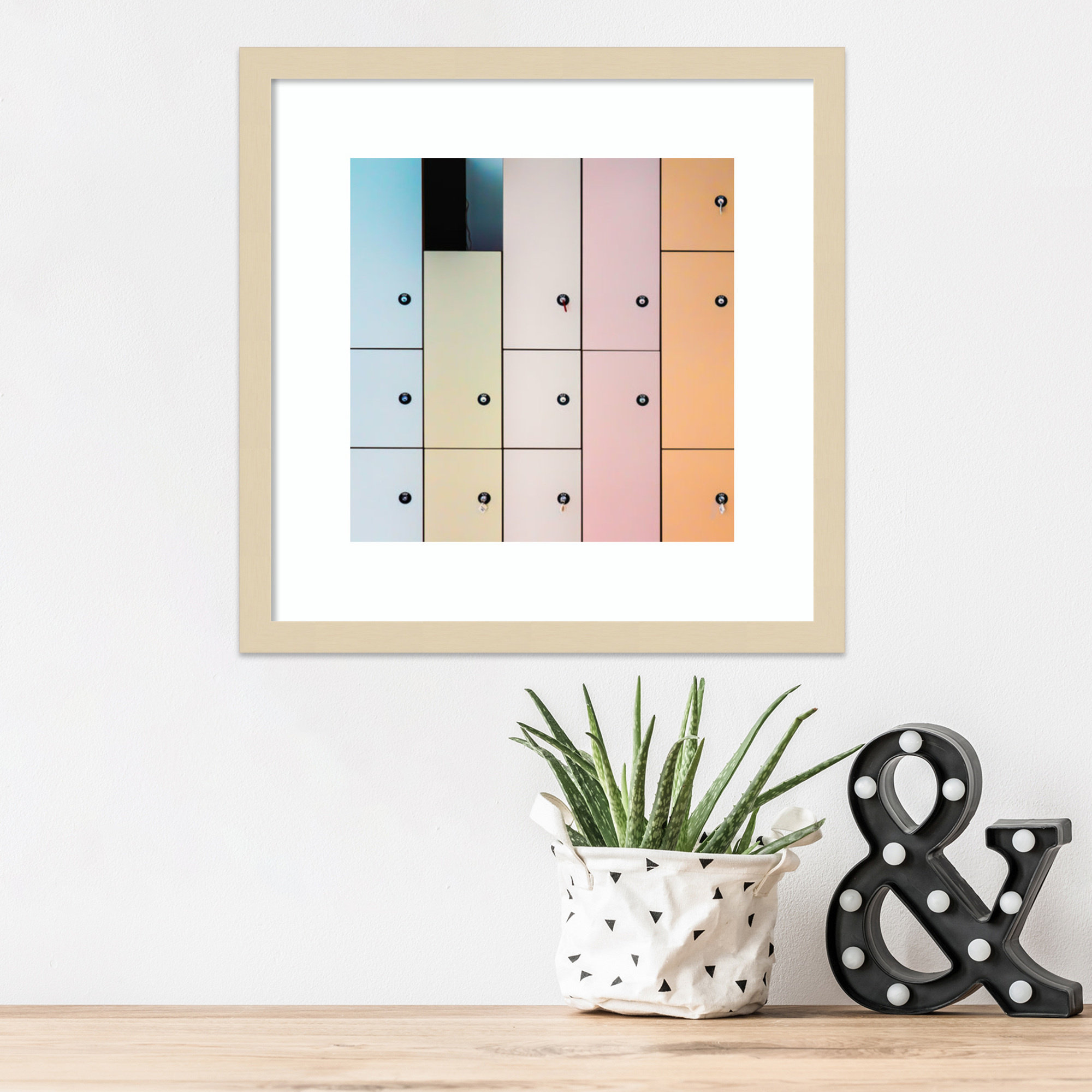 Ebern Designs Pastel Lockers by Luc Vangindertael (Lagrange) - Picture ...