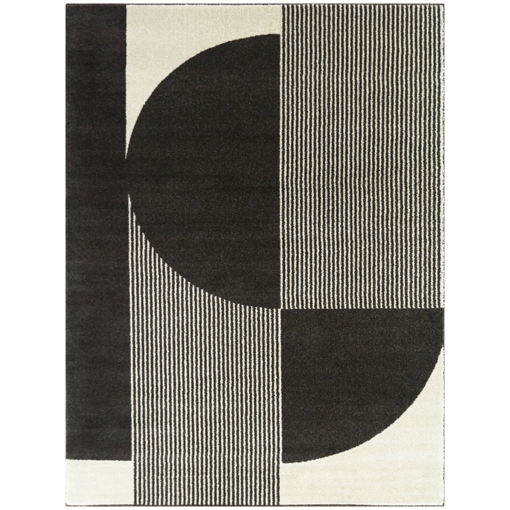 Latitude Run® Cecilia Cream Modern Geometric Area Rug | Wayfair