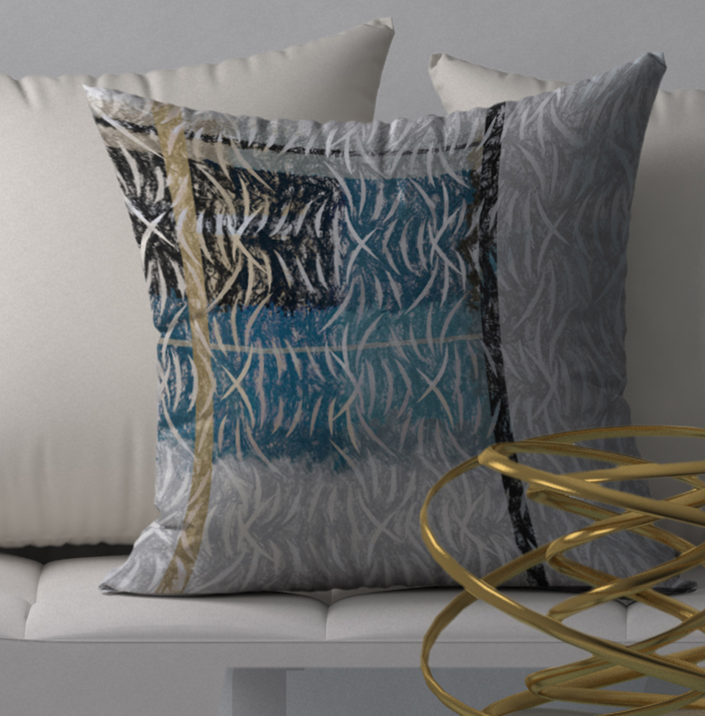 LeRoi Products Radiant Dimple Decorative Square Pillow Cover & Insert ...