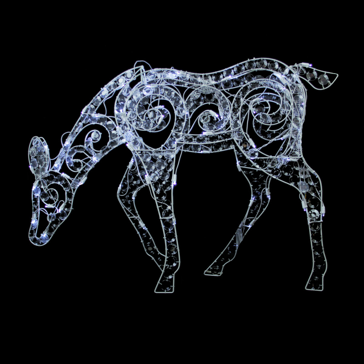 Northlight Seasonal 36" Clear Feeding Doe Reindeer LED Lighted ...