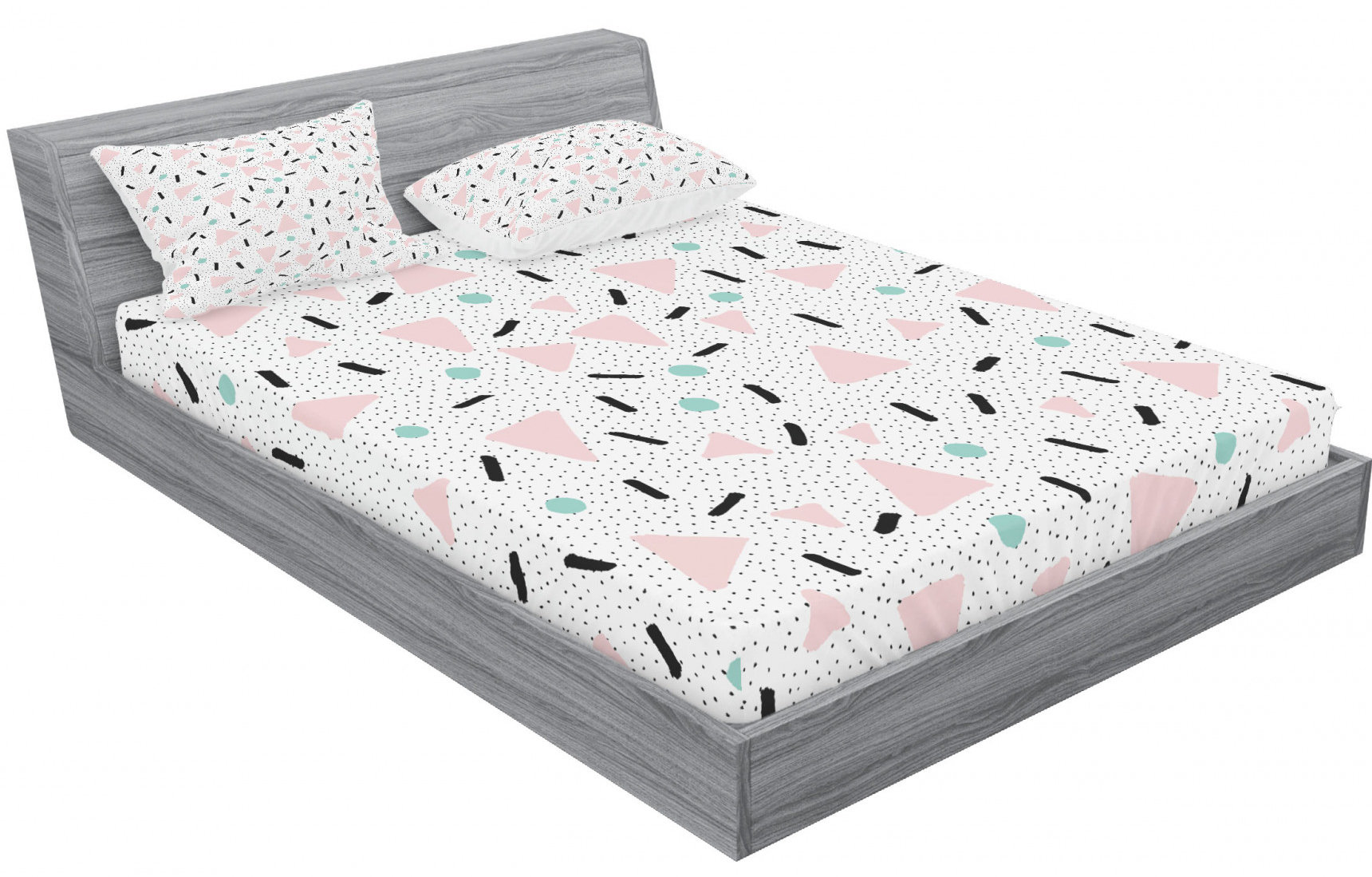 Ambesonne Fun Geometric Sheet Set | Wayfair