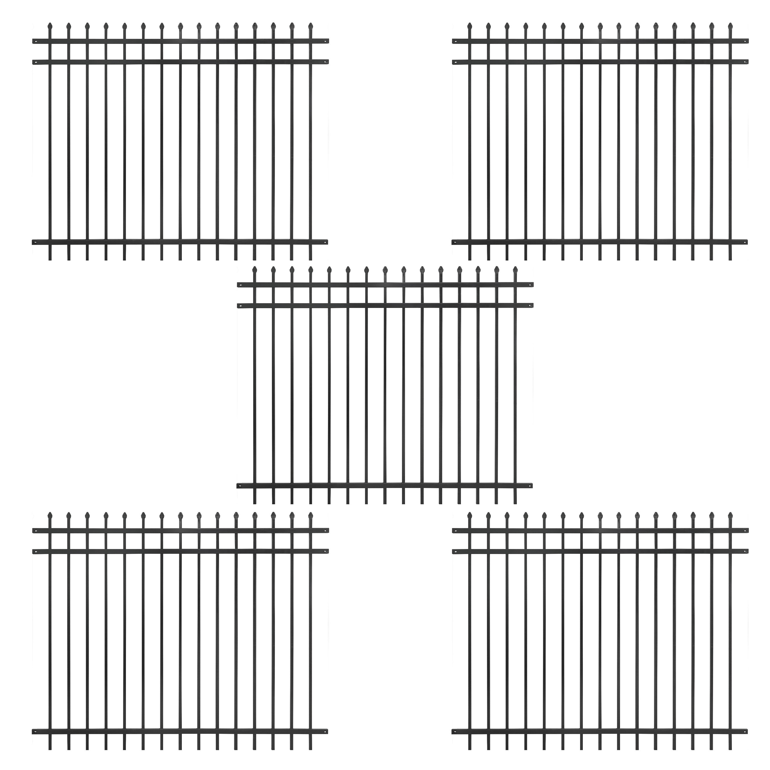 Fencer Wire 4/ 5/ 6FT H X 6FT W Heavy Duty Pinnacle Fence Barrier Panel ...