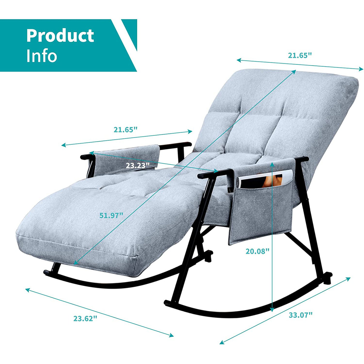 Ebern Designs Dikili Rocking Chair & Reviews | Wayfair