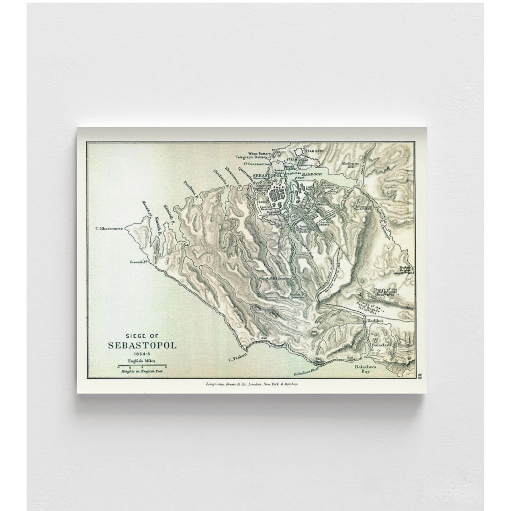 WeFrameArt Siege Of Sevastopol 1854 Russia - Gardiner 1902, Antique ...