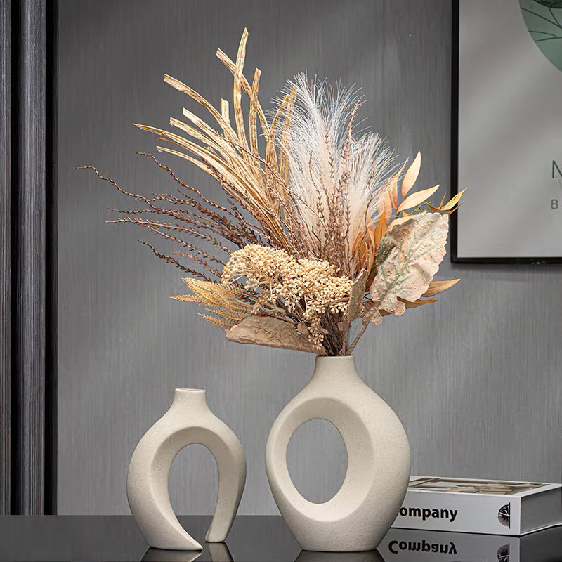 Wade Logan® Arther 2 Piece Handmade Ceramic Table Vase Set & Reviews ...