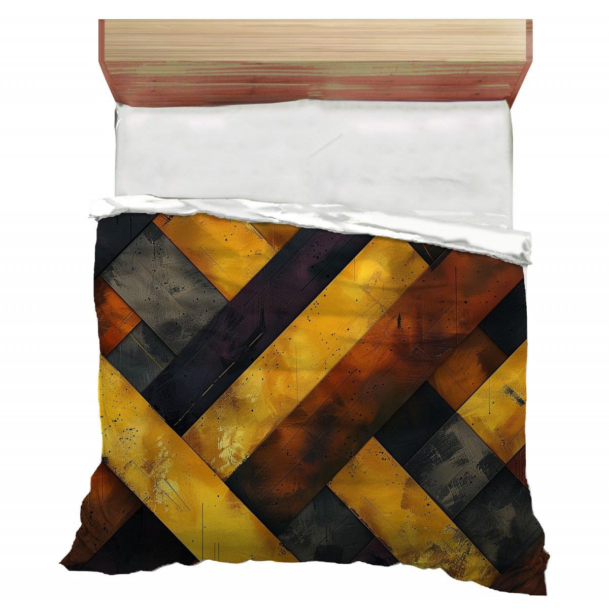 VisionDecor Herringbone Pattern Bedding Visual Art Comforter ...