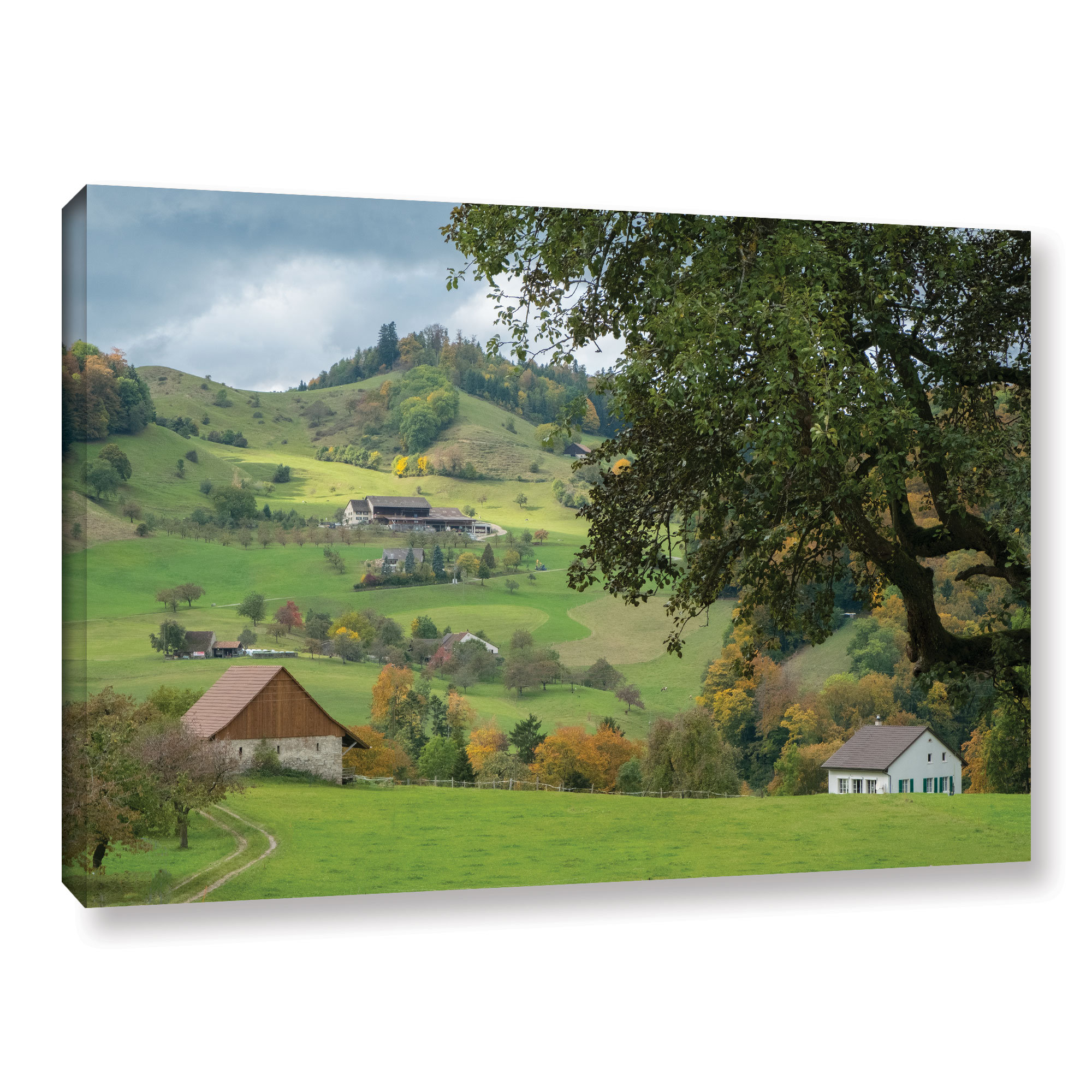 Charlton Home Fall Path - Wrapped Canvas Print - Wayfair Canada