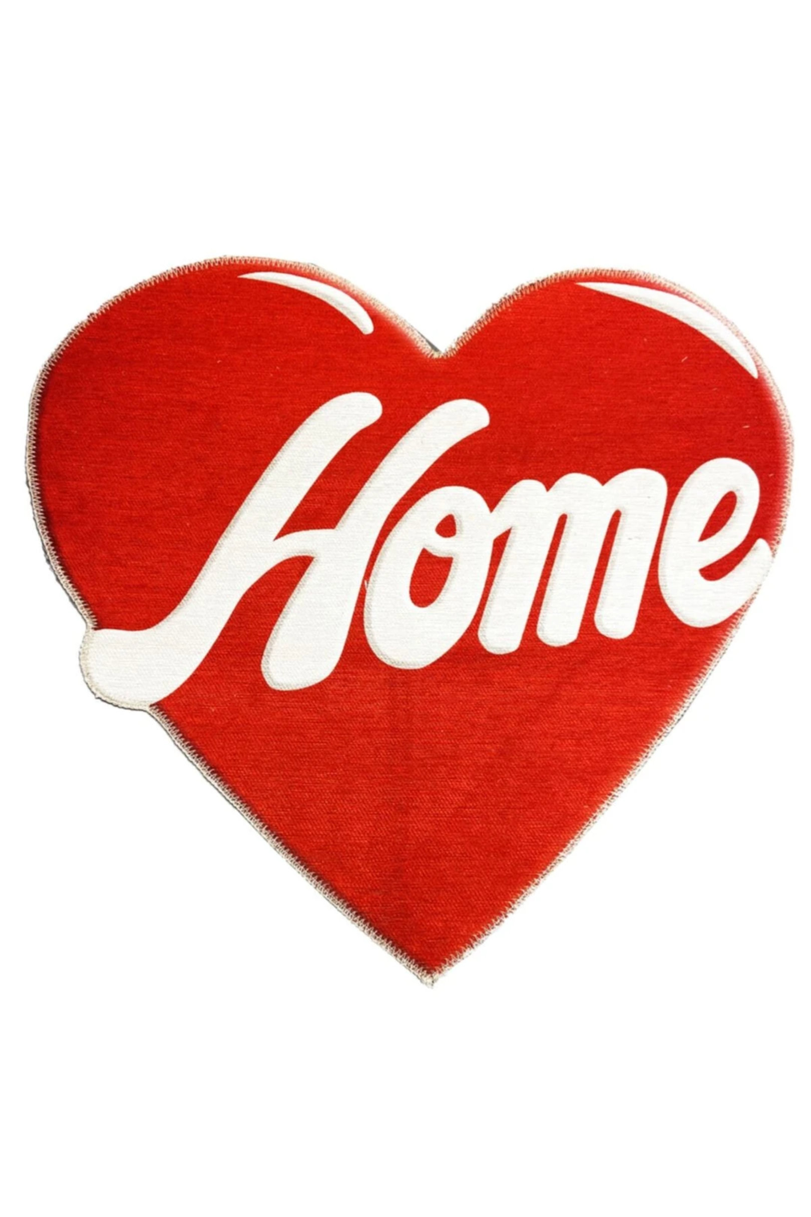 Latitude Run® Heart-Shaped Home Script Decorative Washable Carpet | Wayfair