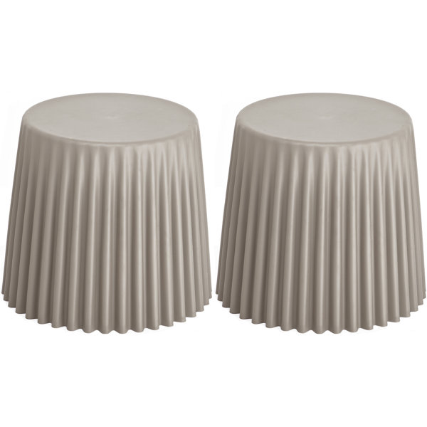 Orren Ellis 16.25" Stackable Stacking Round Shape Dining Stools Ottoman ...