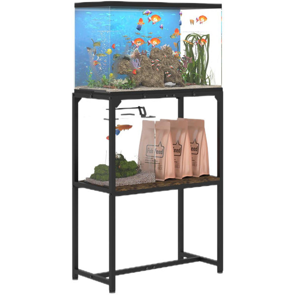 Tucker Murphy Pet™ 20 Gallon Fish Tank Stand, Upgraded Height Aquarium ...