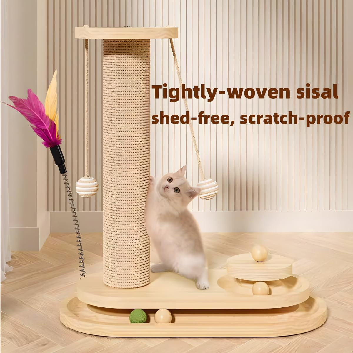 George Oliver Wooden Cat Scratcher & Reviews | Wayfair