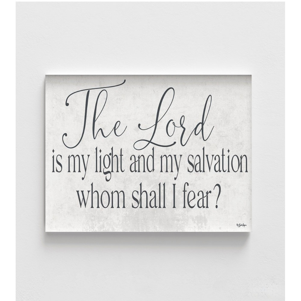 WeFrameArt The Lord By Susie Boyer, Psalm 27:1 Print, Psalm Poster Print, Biblical Verse Decor ...