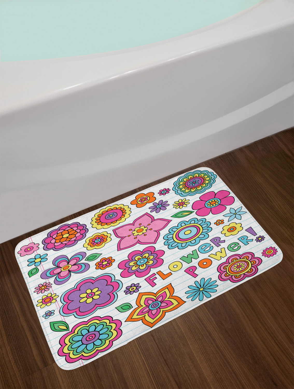 East Urban Home Flower Bath Rug | Wayfair