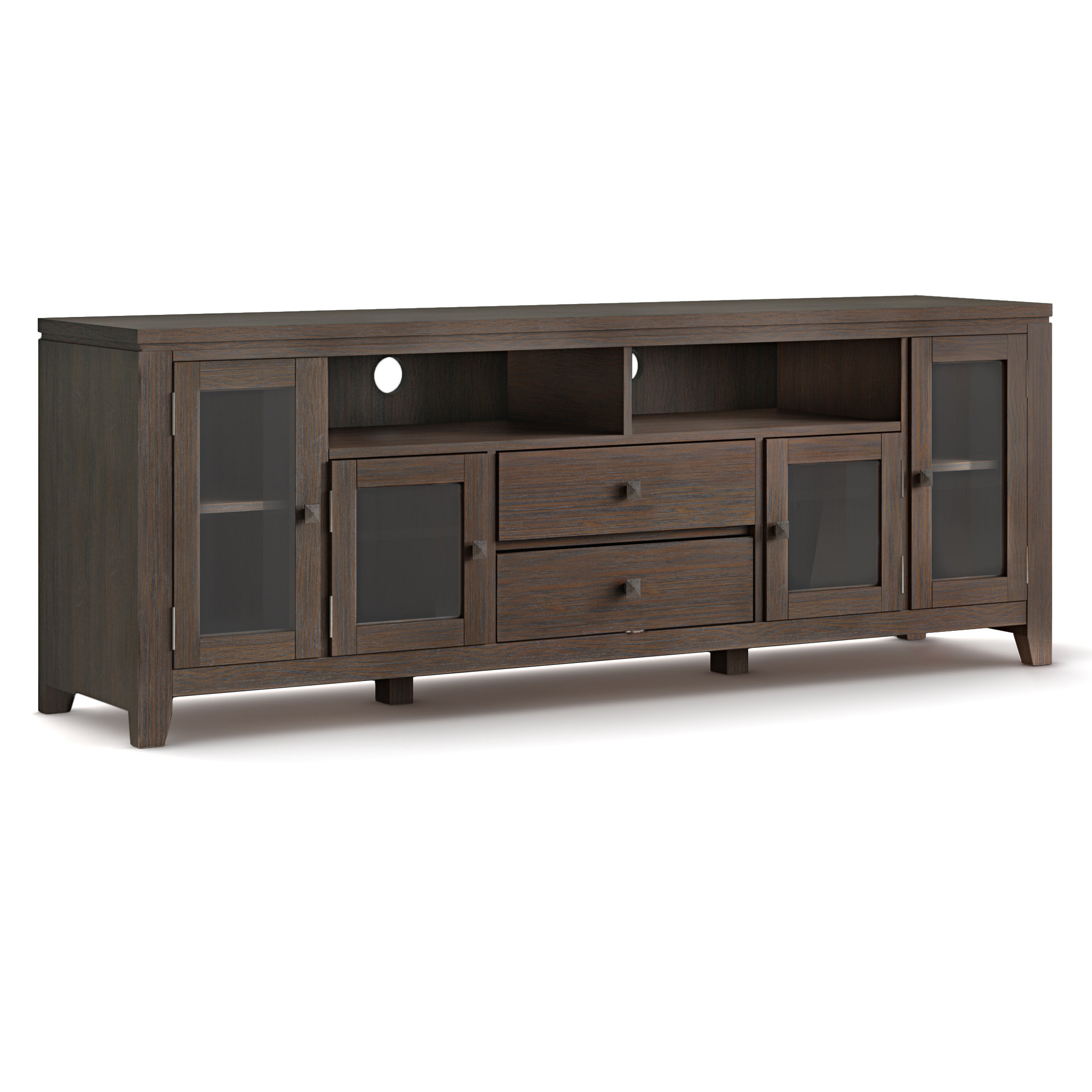 Simpli Home Cosmopolitan 72 inch Wide TV Media Stand & Reviews ...