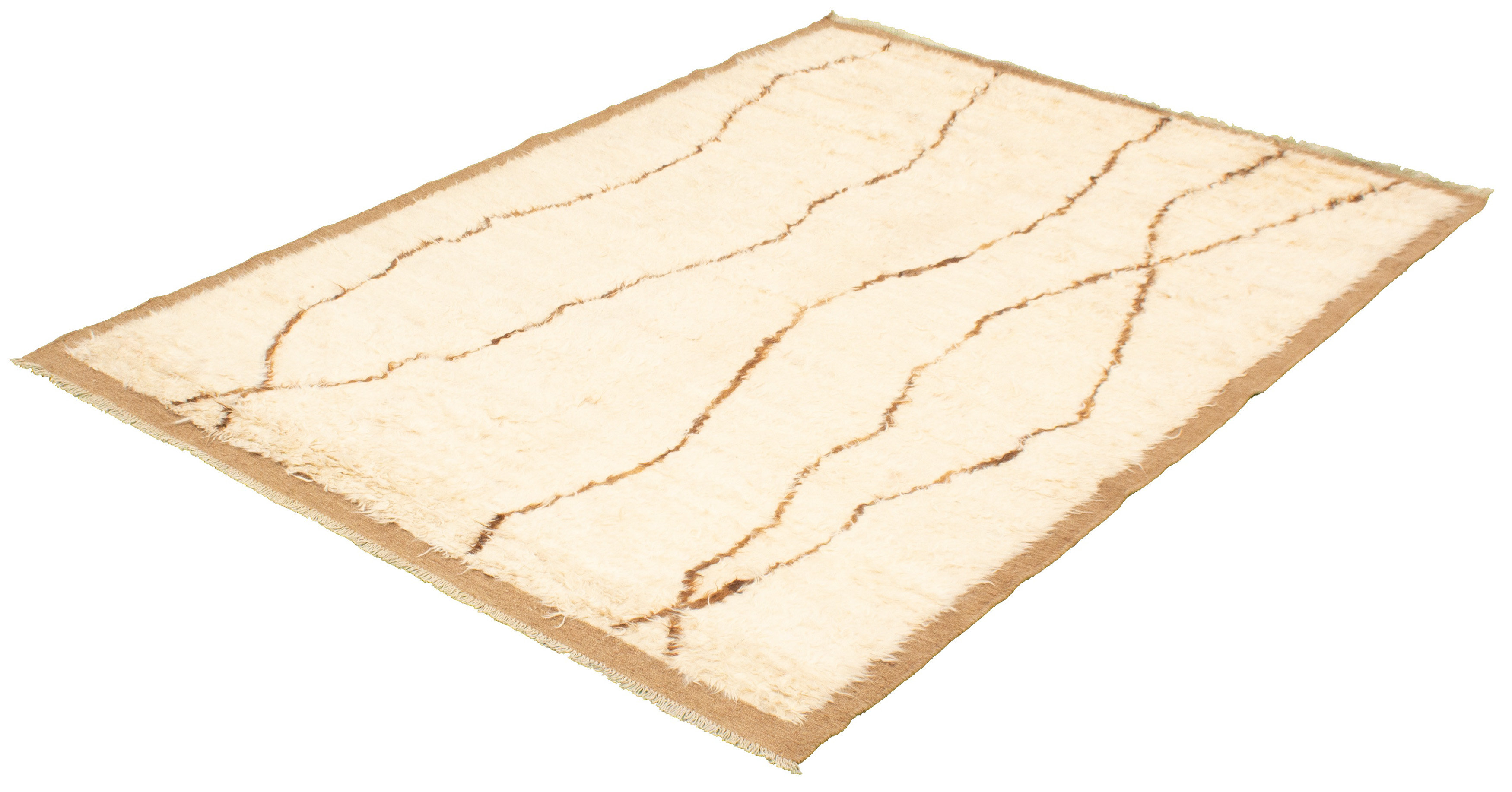 Isabelline One-of-a-Kind Firdaws Hand-Knotted 2010s Pako Lahore Cream 6 ...