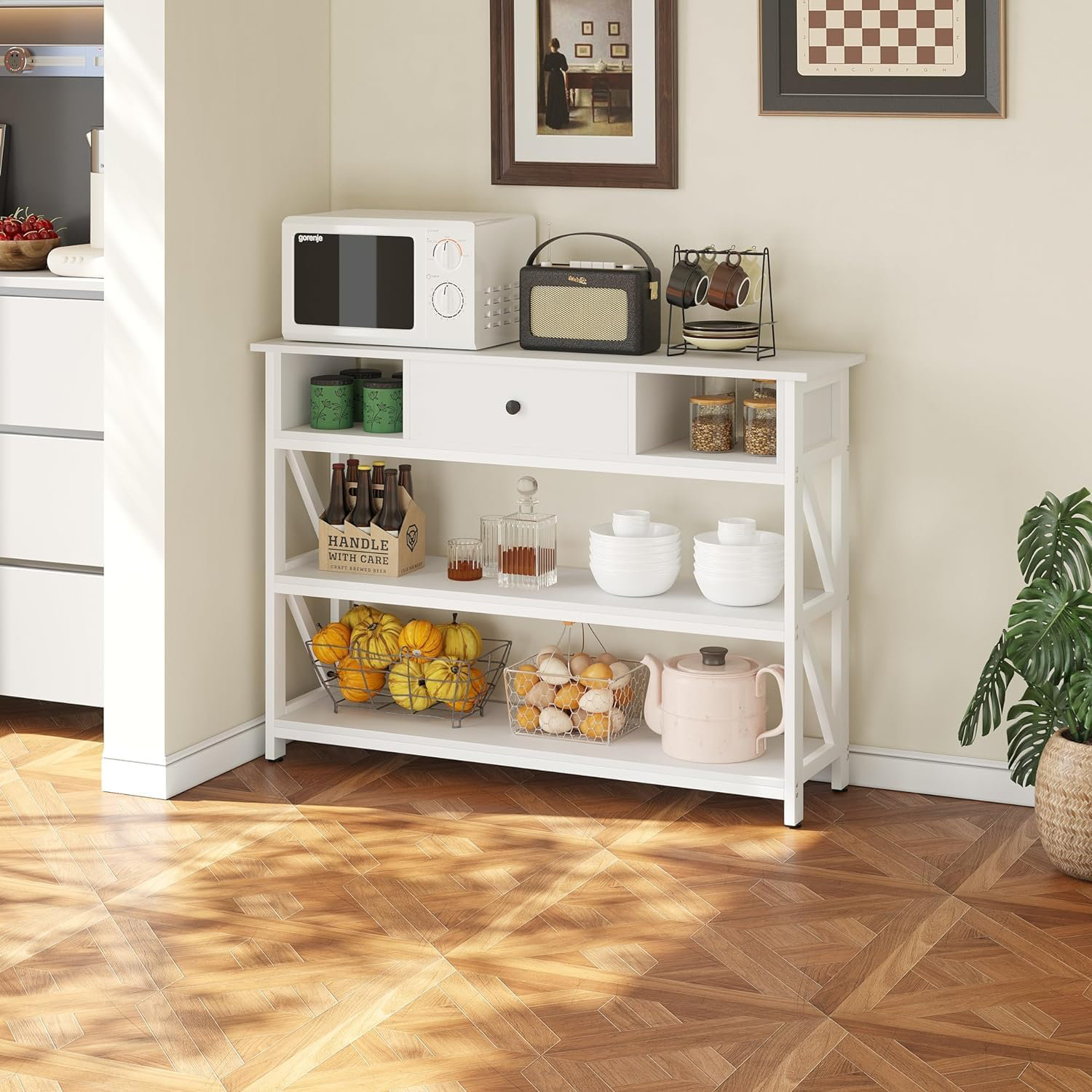 Gracie Oaks 39 Inch Console Sofa Table With Drawer, Industrial Entryway ...