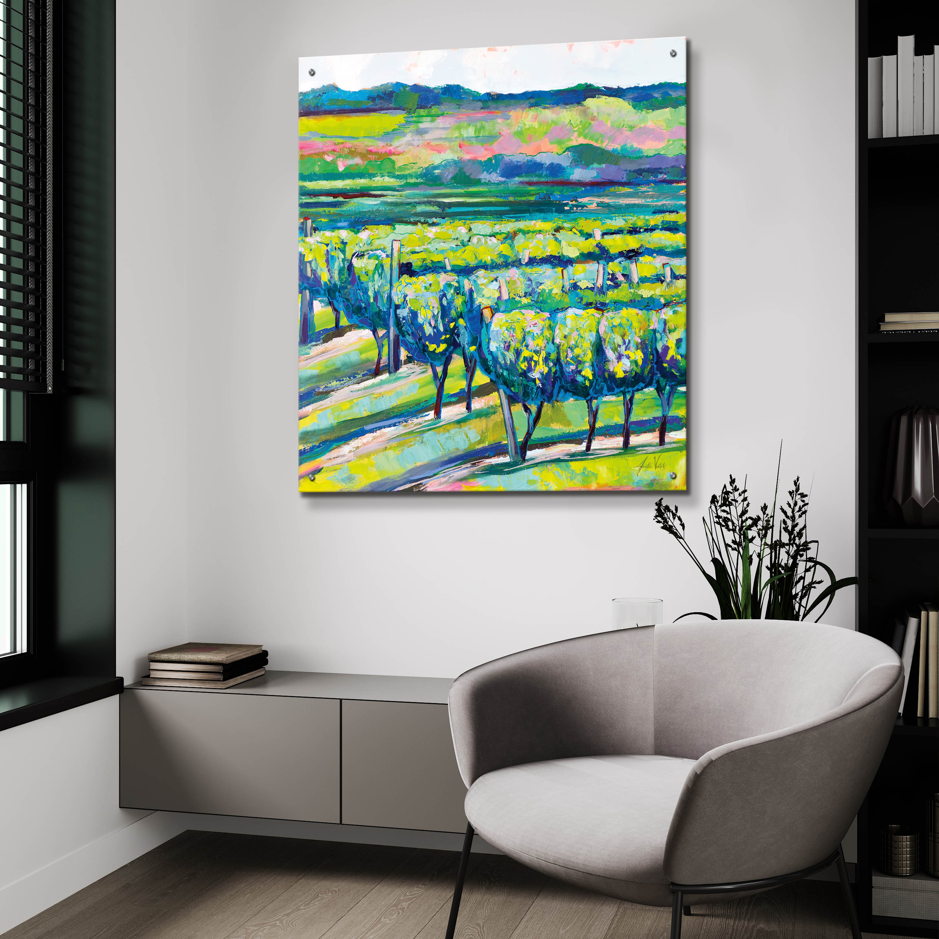 Dakota Fields All In A Row' by Jeanette Vertentes Acrylic Glass Wall ...