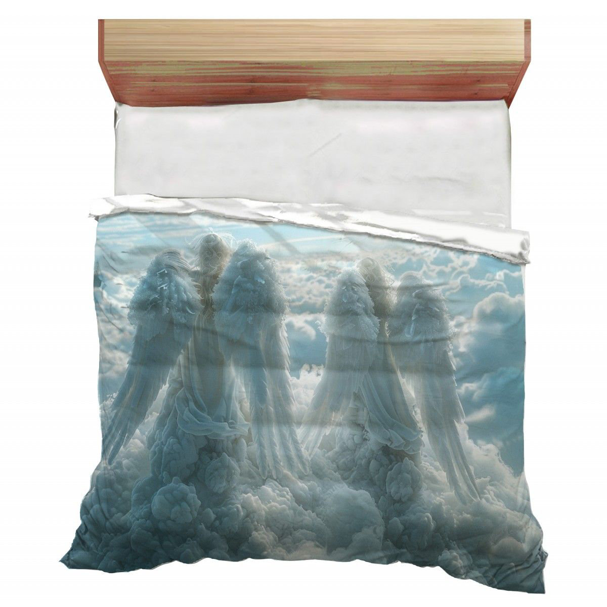 VisionDecor Angels Bedding Mythical Duvet Cover Heavenly - Wayfair Canada