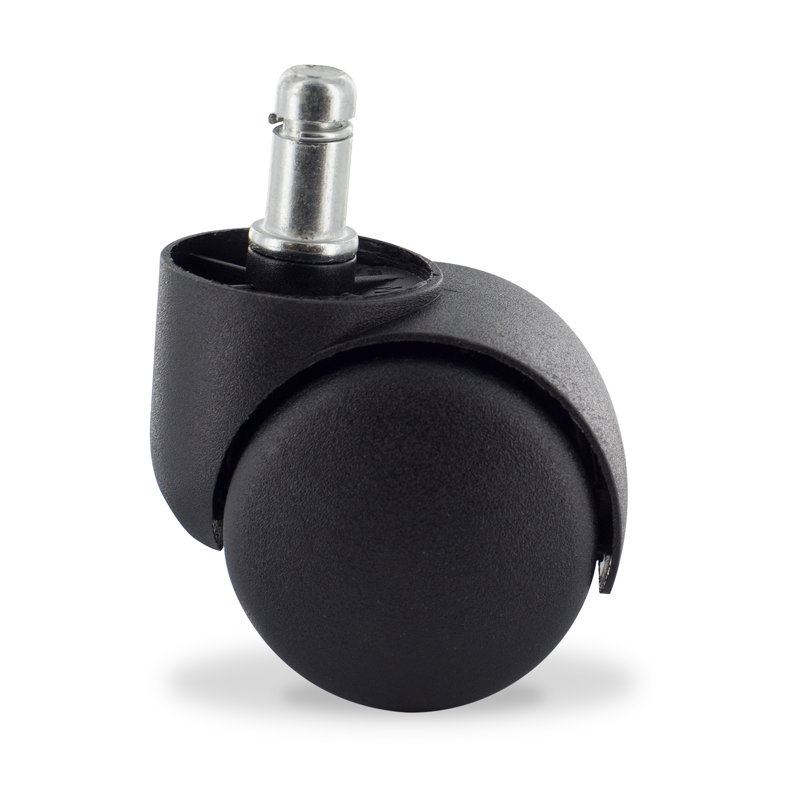 Outwater 2-3/8in. Black Nylon Swivel Hooded Hercules Twin Wheel Caster ...
