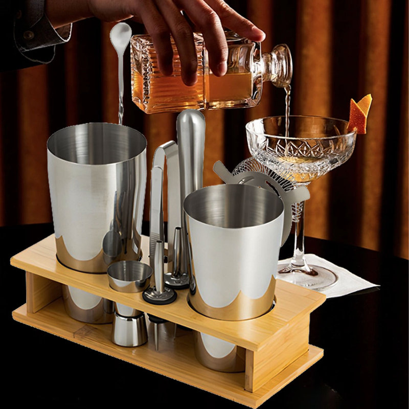 Prep & Savour Detert Stainless Steel Bar Tool Set | Wayfair