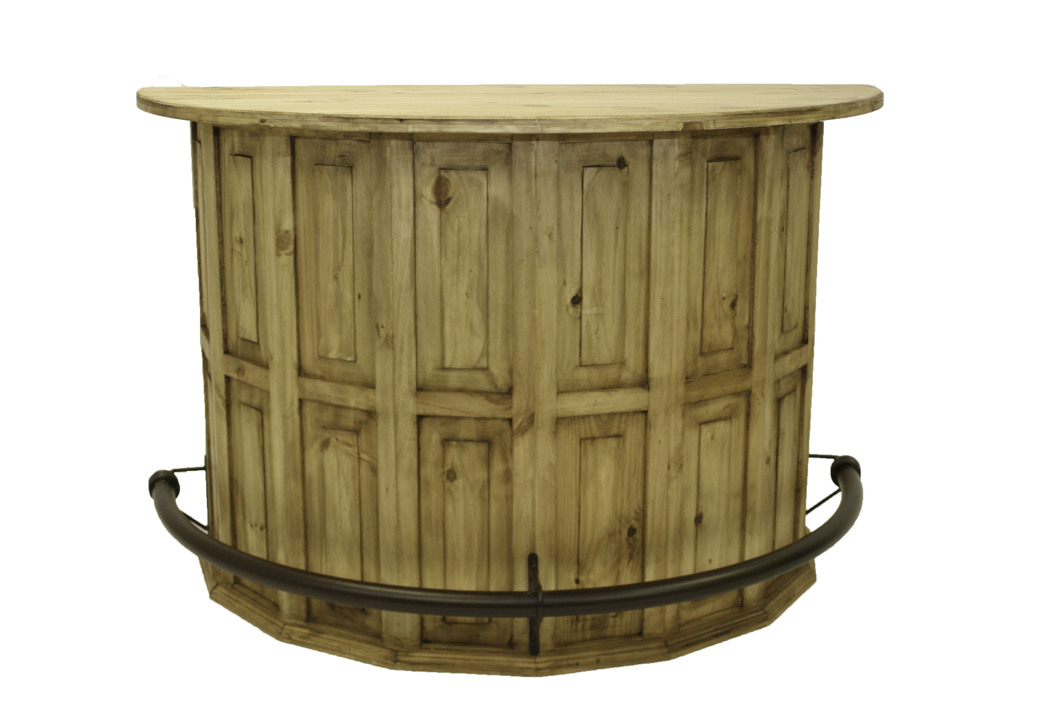 Millwood Pines Curved Wooden Bar | Wayfair