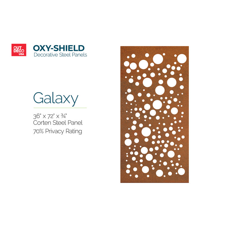 OUTDECO Steel Galaxy Decorative Panel & Reviews | Wayfair