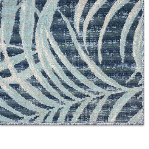 Blue Rectangle Outdoor Rugs You'll Love | Wayfair