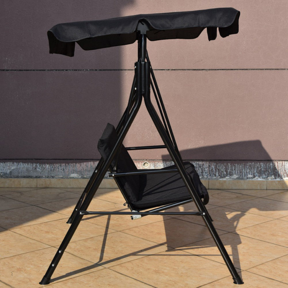 Ebern Designs 2 Person Weather Resistant Canopy Swing For Porch Garden Backyard Lawn | Wayfair