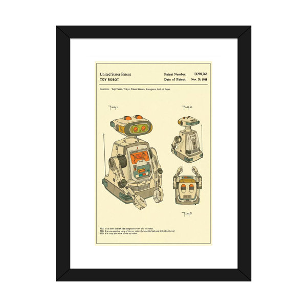 iCanvas Yuji Tanno and Takeo Kimura (Playtime Products, Inc.) Toy Robot ...