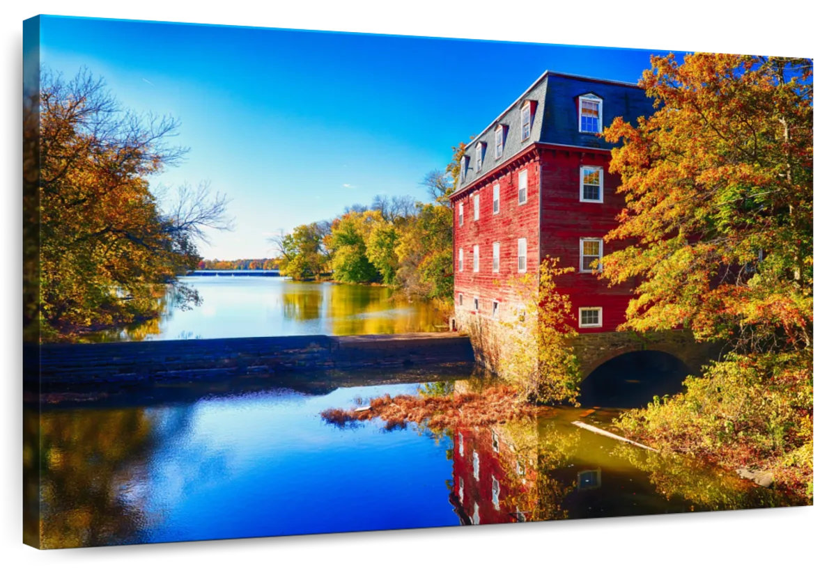 Elephant Stock Kingston Mill Fall Scenic Overlooking Lake - Wayfair Canada