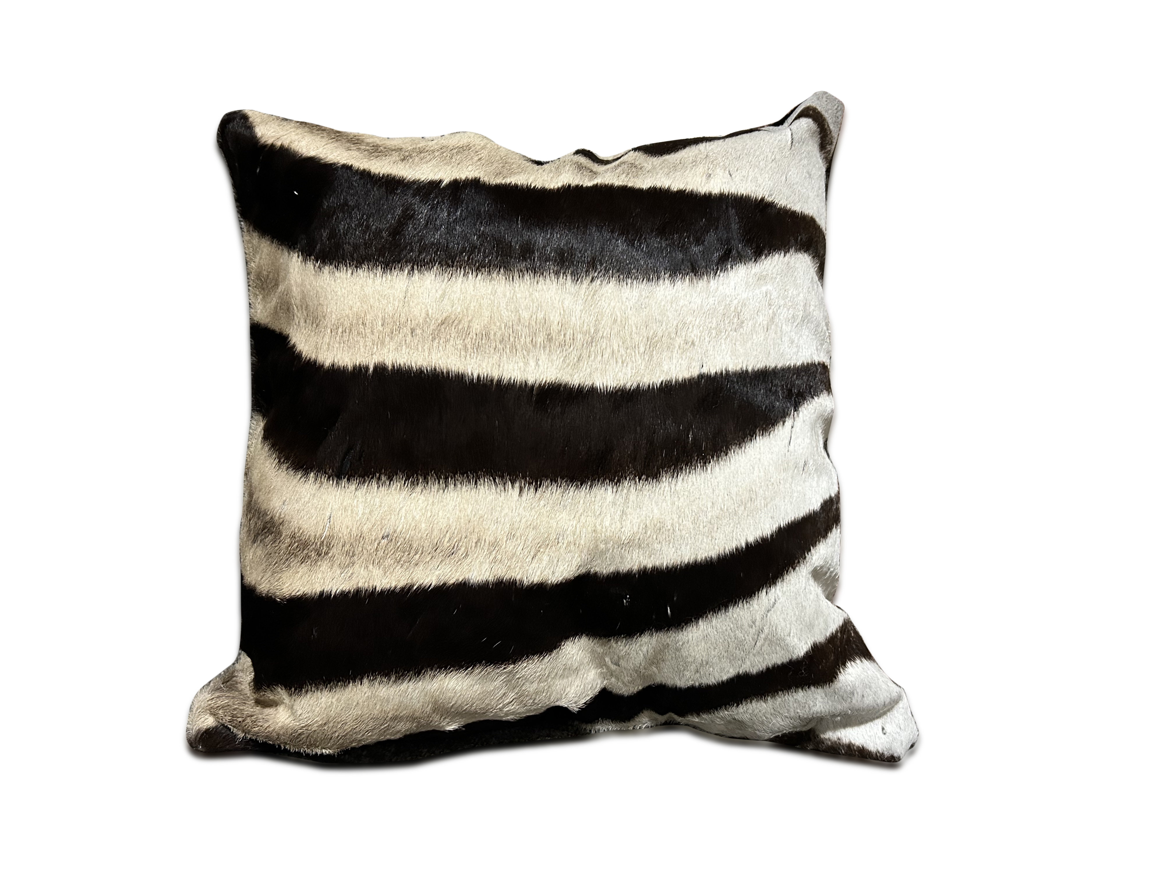 Cowhides USA Real Zebra Skin Pillow Cover 17X17 inches | Wayfair