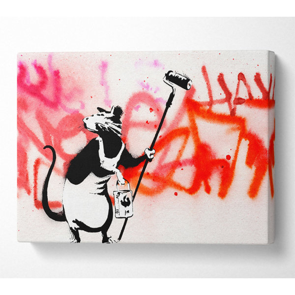 Happy Larry Rat Decorator - Wrapped Canvas Art Prints | Wayfair.co.uk
