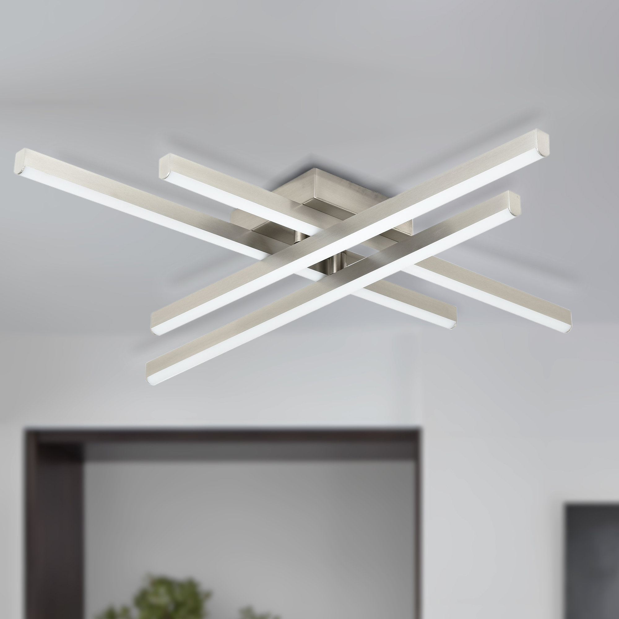 Wrought Studio LED Semi Flush Mount Ceiling Light,Modern Light Fixture ...