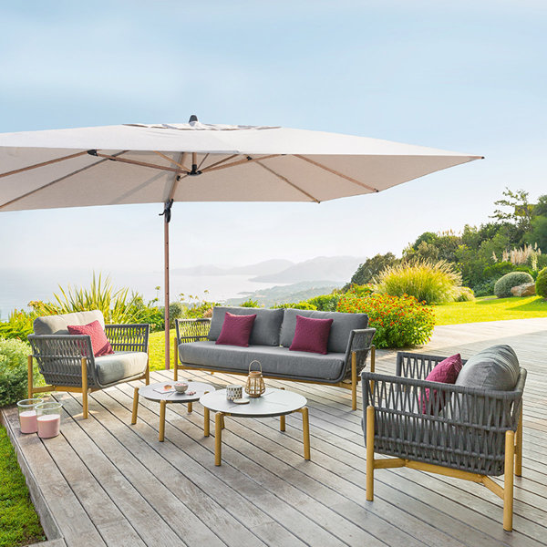 Dakota Fields Ahley 4m x 3m Rectangular Cantilever Parasol | Wayfair.ie