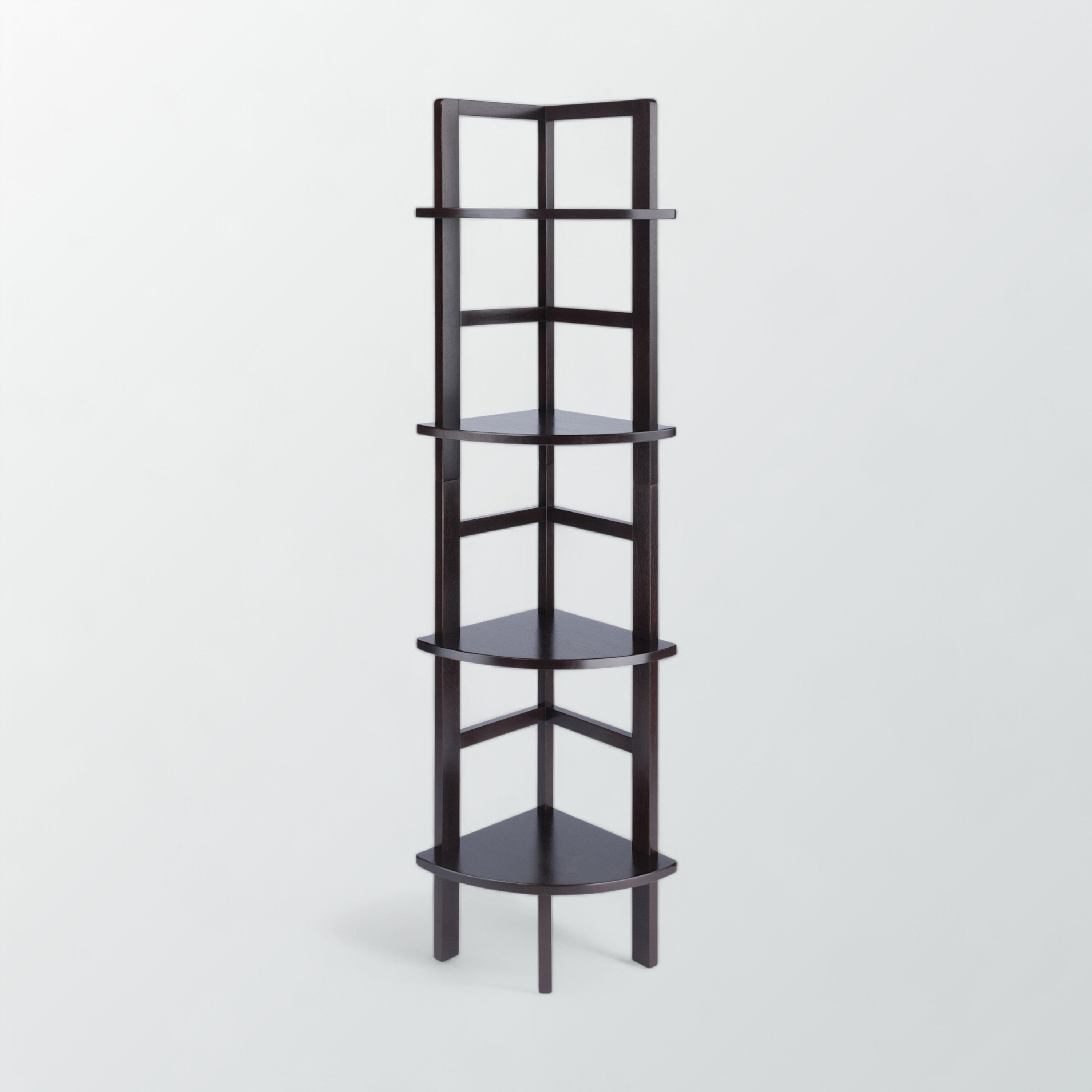 Hokku Designs Eduardo Corner Baker's Rack - Coffee | Wayfair