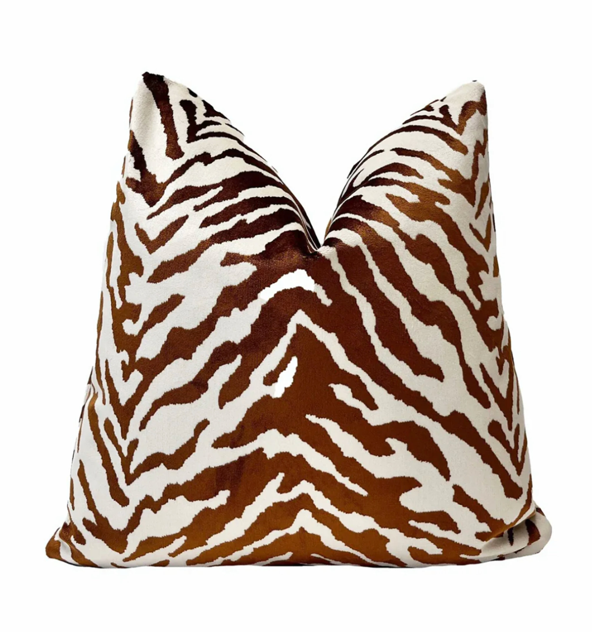 Smithy Home Couture Velvet Zebra Print Throw Pillow Cover & Reviews ...