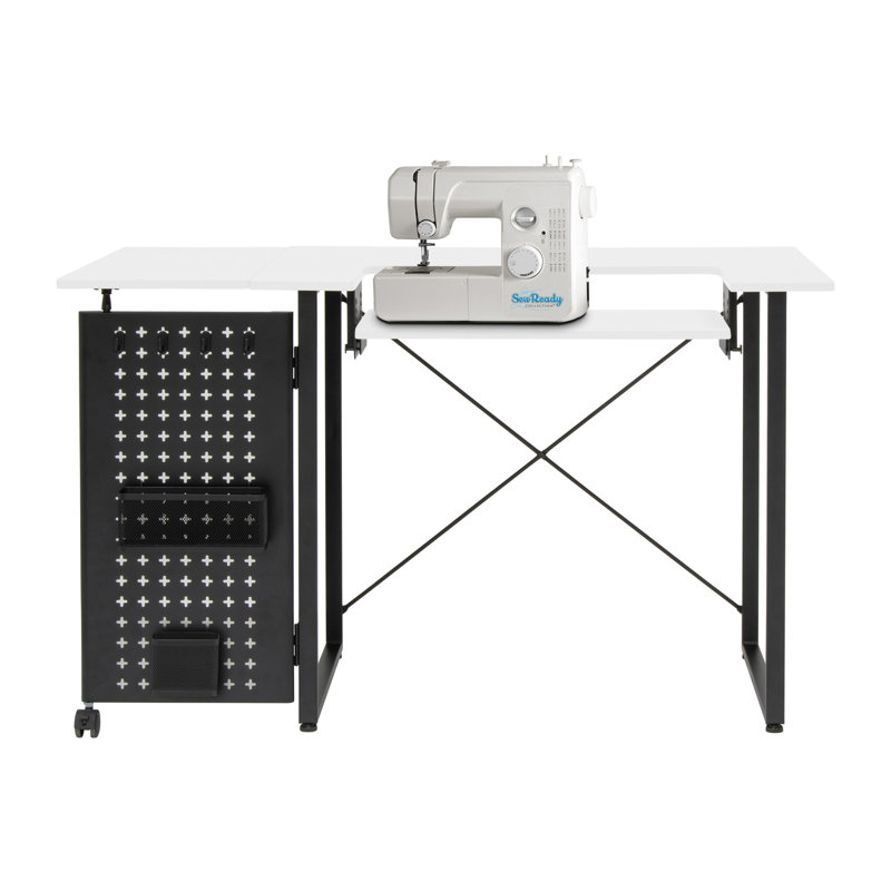 Sew Ready 47.75'' x 23.5'' Foldable Sewing Table with Sewing Machine ...