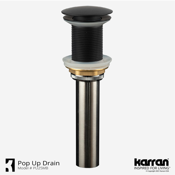 Karran Pop-up Bathroom Sink Drain | Wayfair
