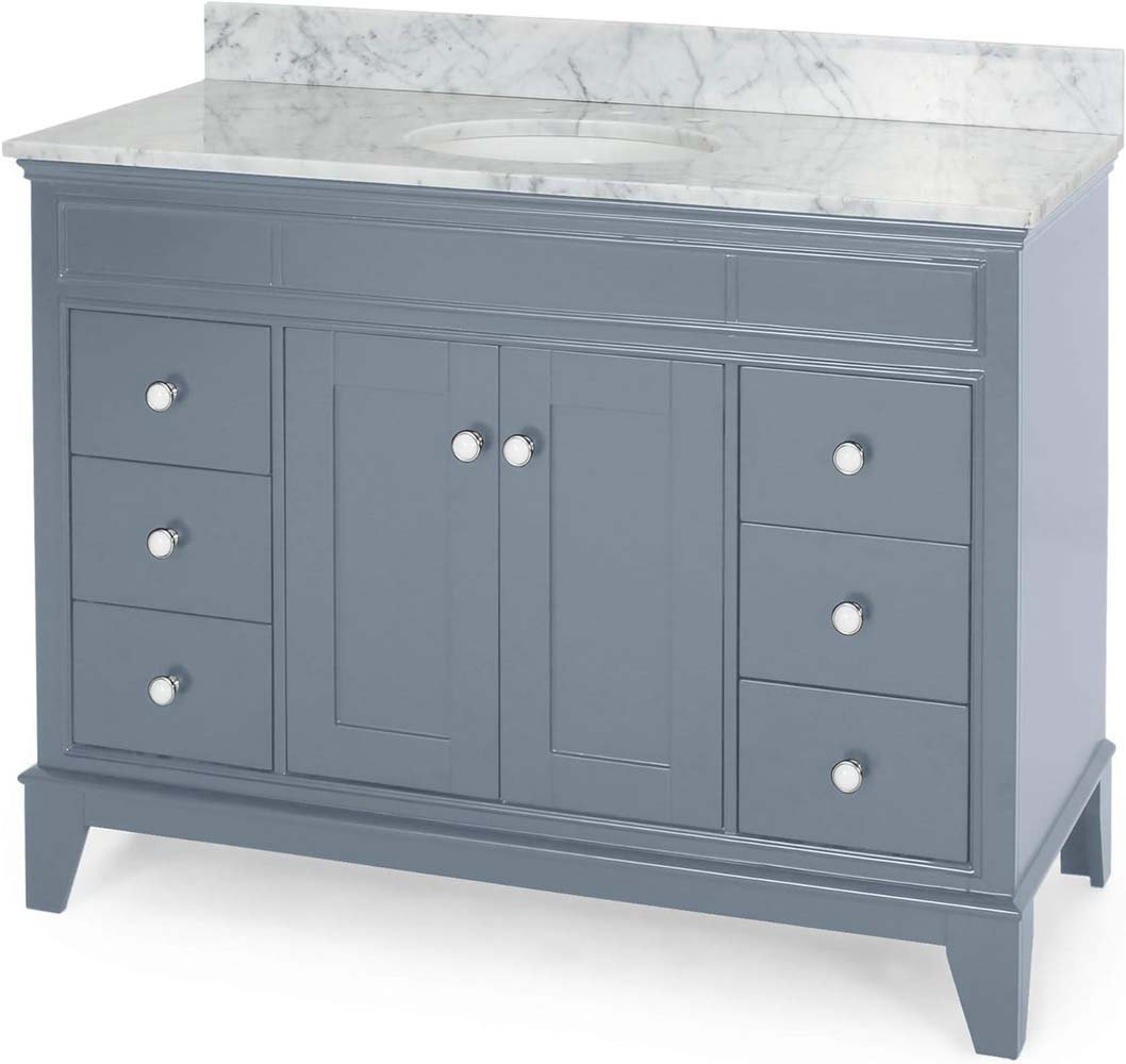 Red Barrel Studio® Saiya 49'' Single Bathroom Vanity with Marble Top ...