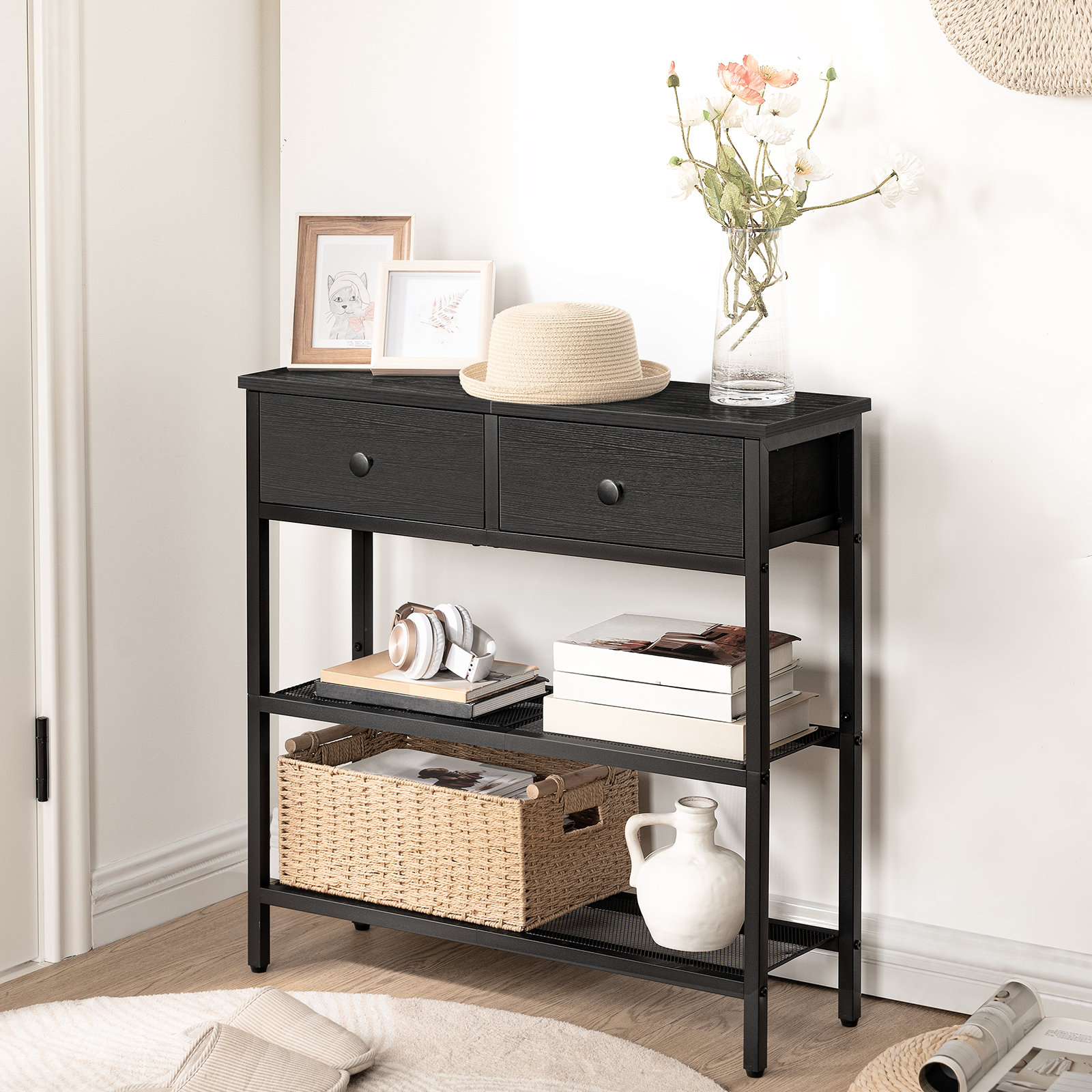 17 Stories 29.5" Entryway Console Table with Drawers & Reviews ...