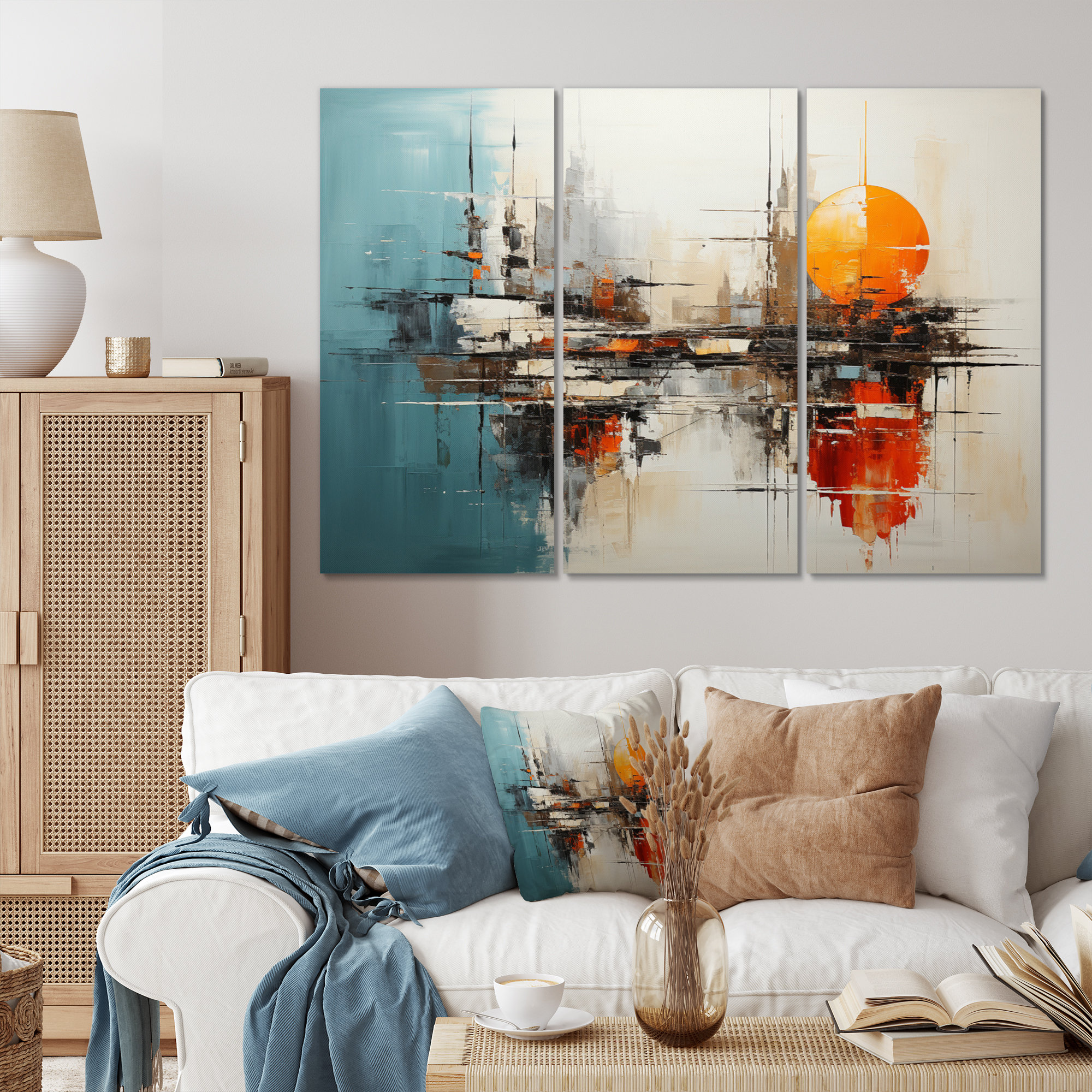 Wrought Studio Harmonious Hybrid II - Abstract Collages Wall Art Print ...