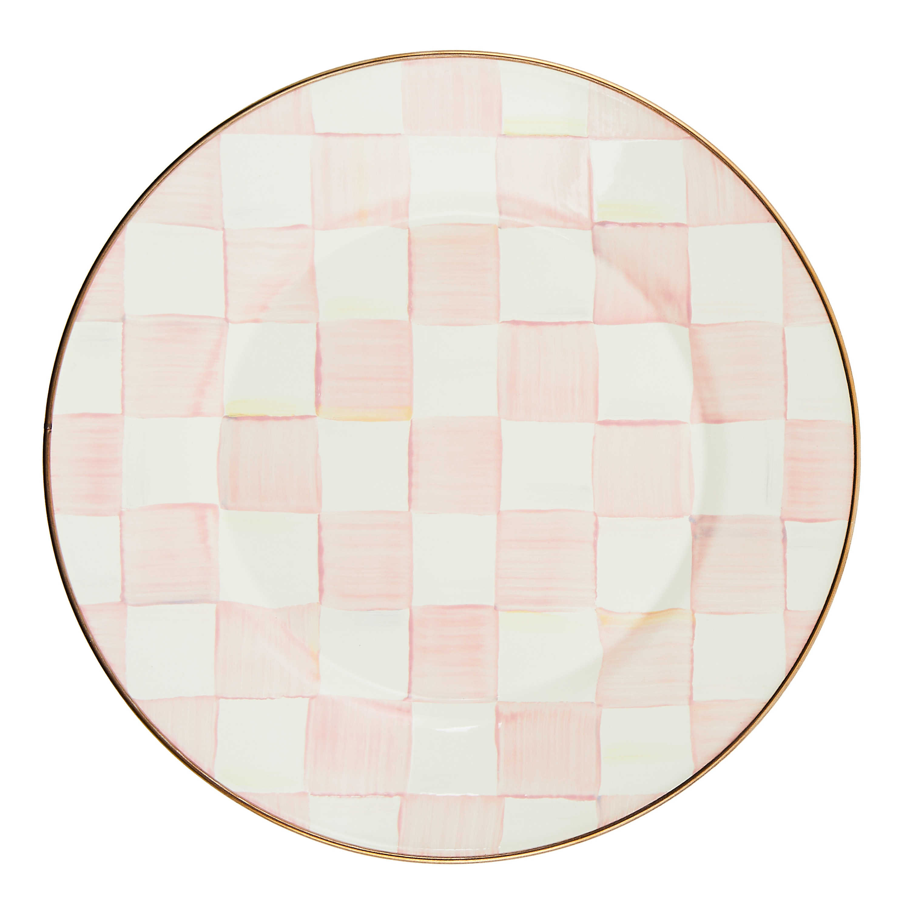 MacKenzie-Childs Rosy Check Dinner Plate | Wayfair