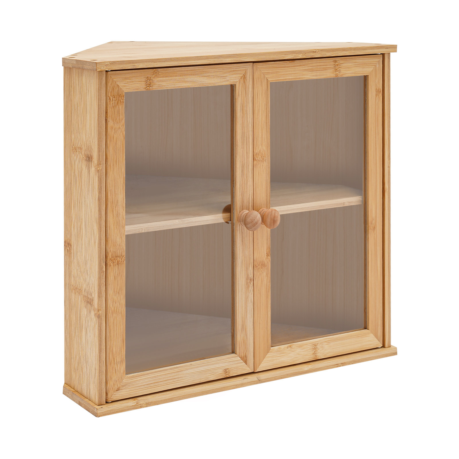 Loon Peak® Corner Bread Display Cabinet Bread Holder for Kitchen ...