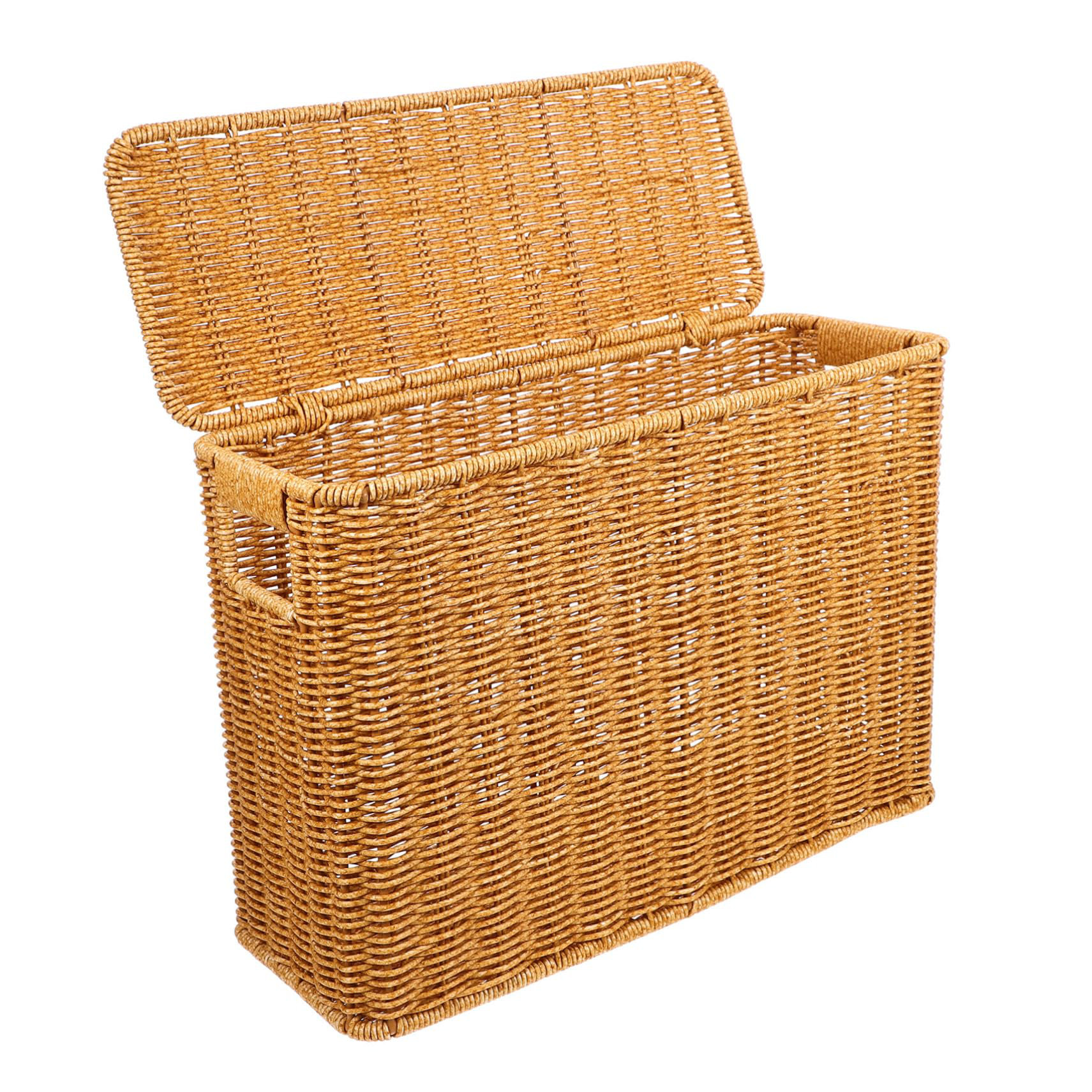 Bay Isle Home™ Magazine Wicker Basket Walking Stick Basket Magazine ...