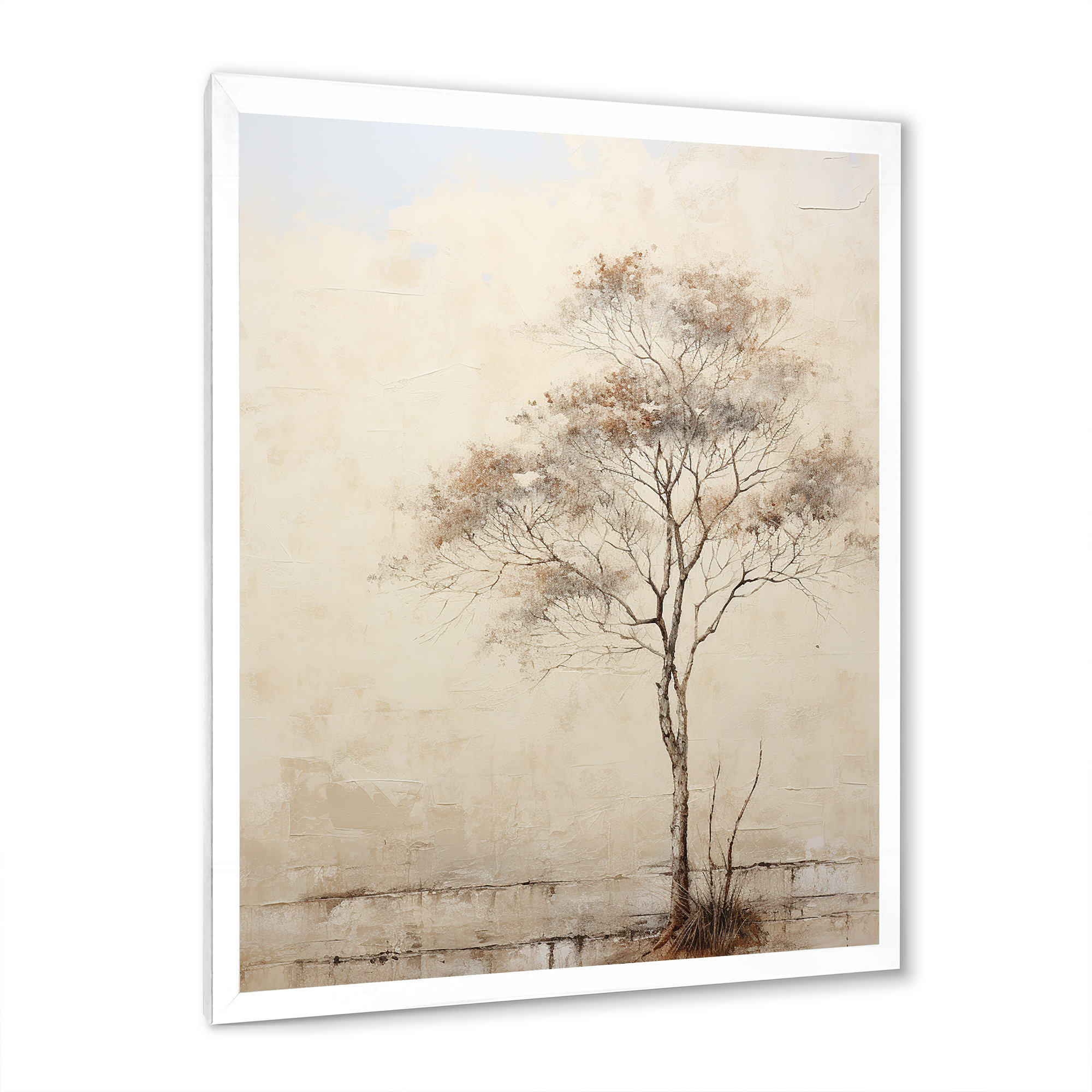 Design Art African Beige Tree Minimalism - Tree African Wall Decor ...