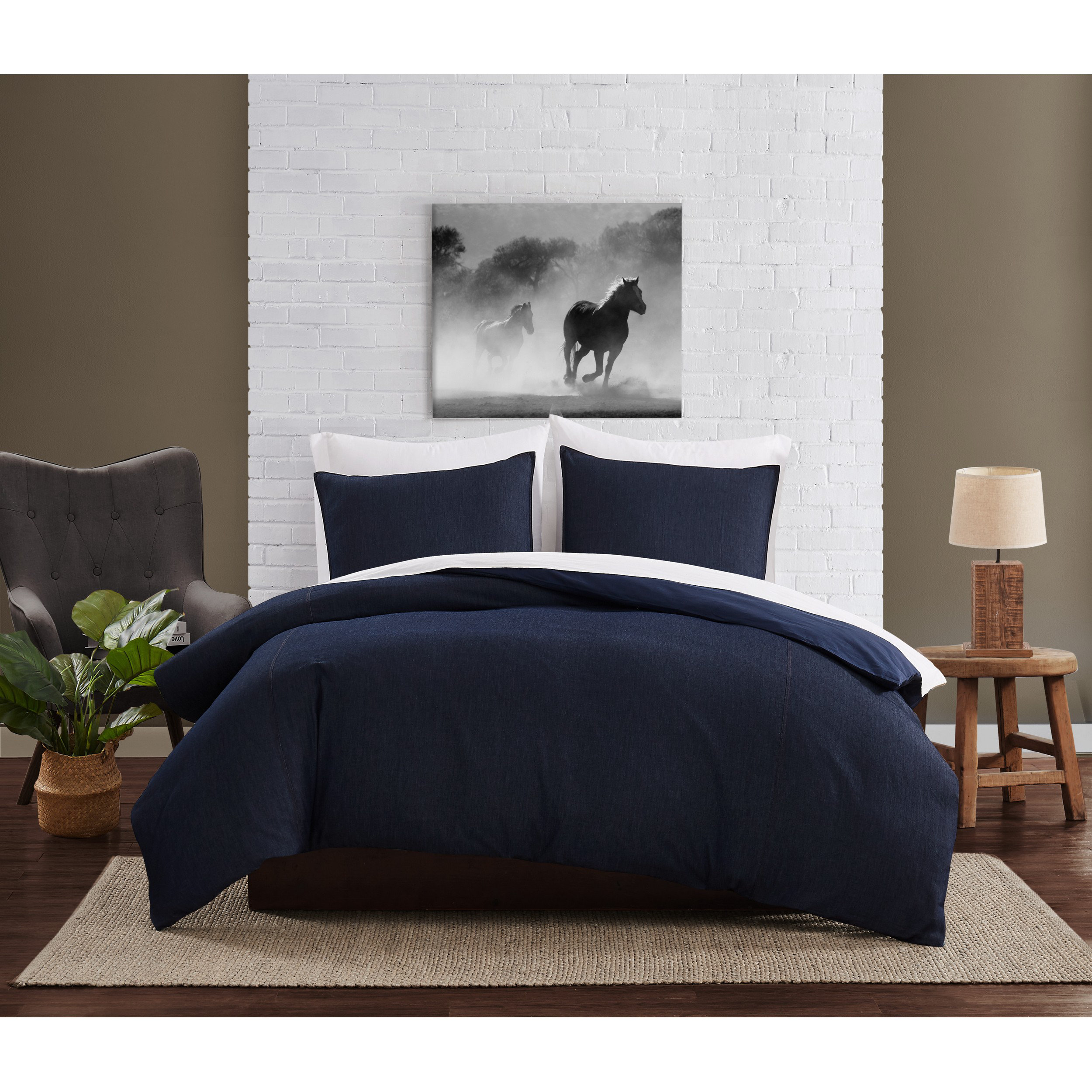 FRYE Cotton Denim Comforter Set & Reviews | Wayfair