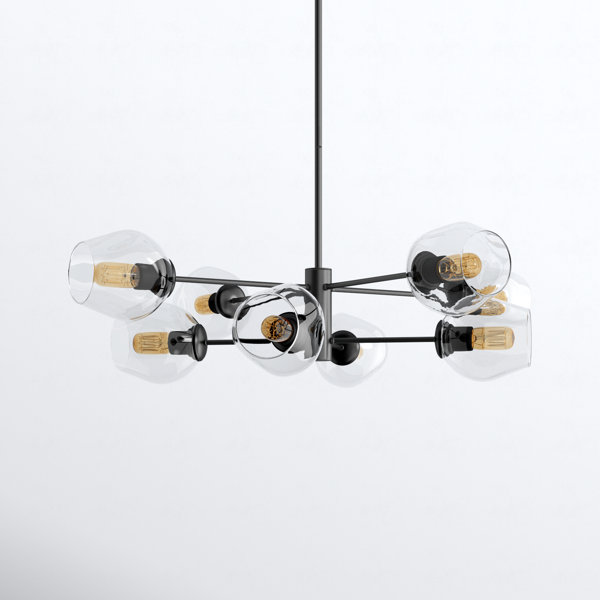 Trent Austin Design® Alpharetta 8 - Light Sputnik Modern Linear ...