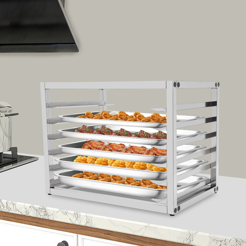 OUKANING 6-layer Stainless Steel Baking Pan Tray Rack | Wayfair