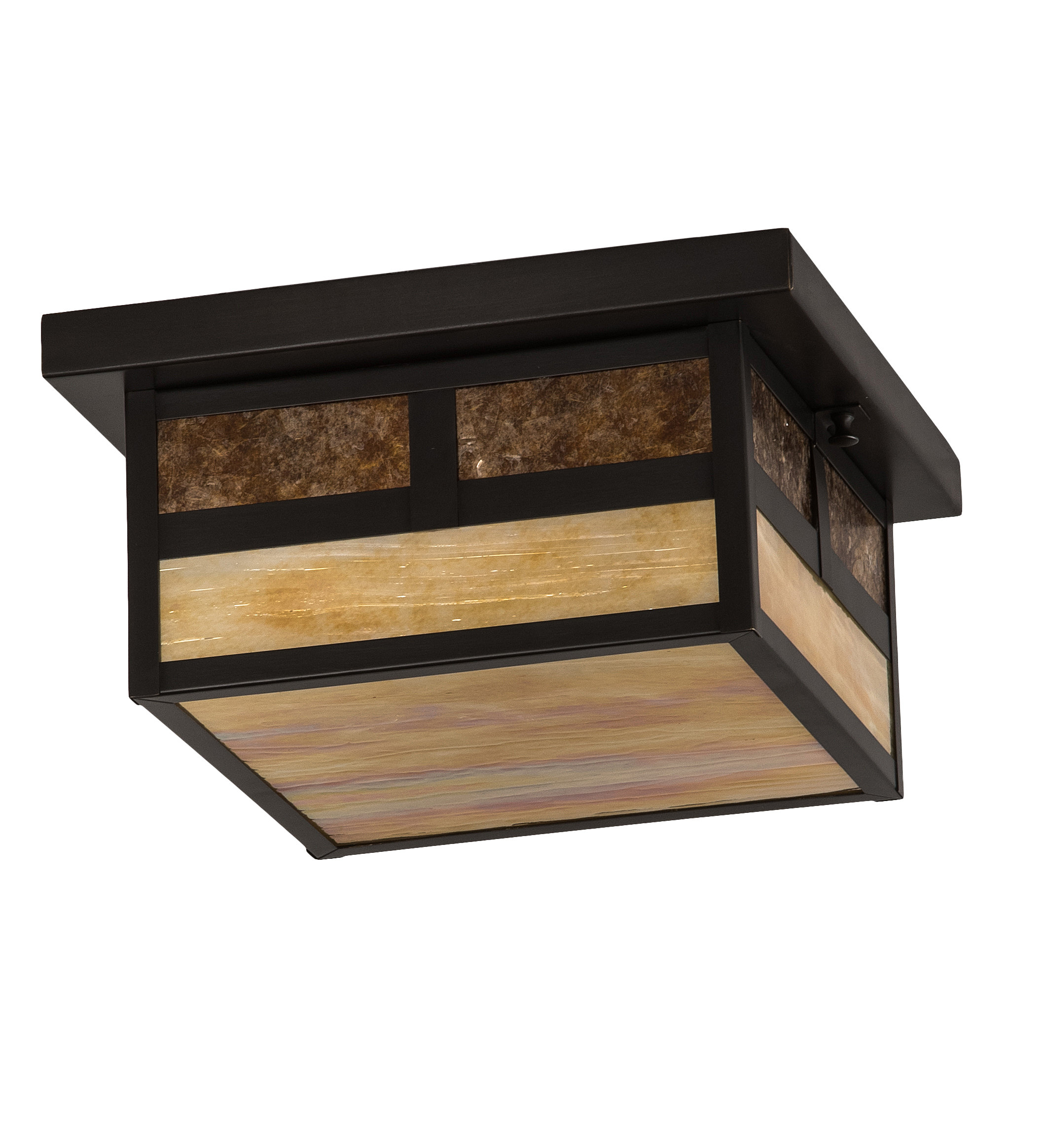 Meyda Lighting Hyde Park "T" Mission 1-Light Flush Mount | Perigold