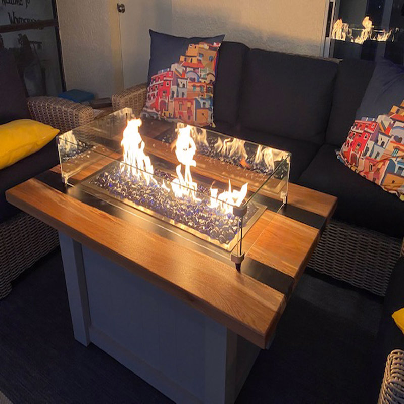 Easy Fire Pits EasyFirePits Complete DIY Pro Deluxe Propane Fire Table ...